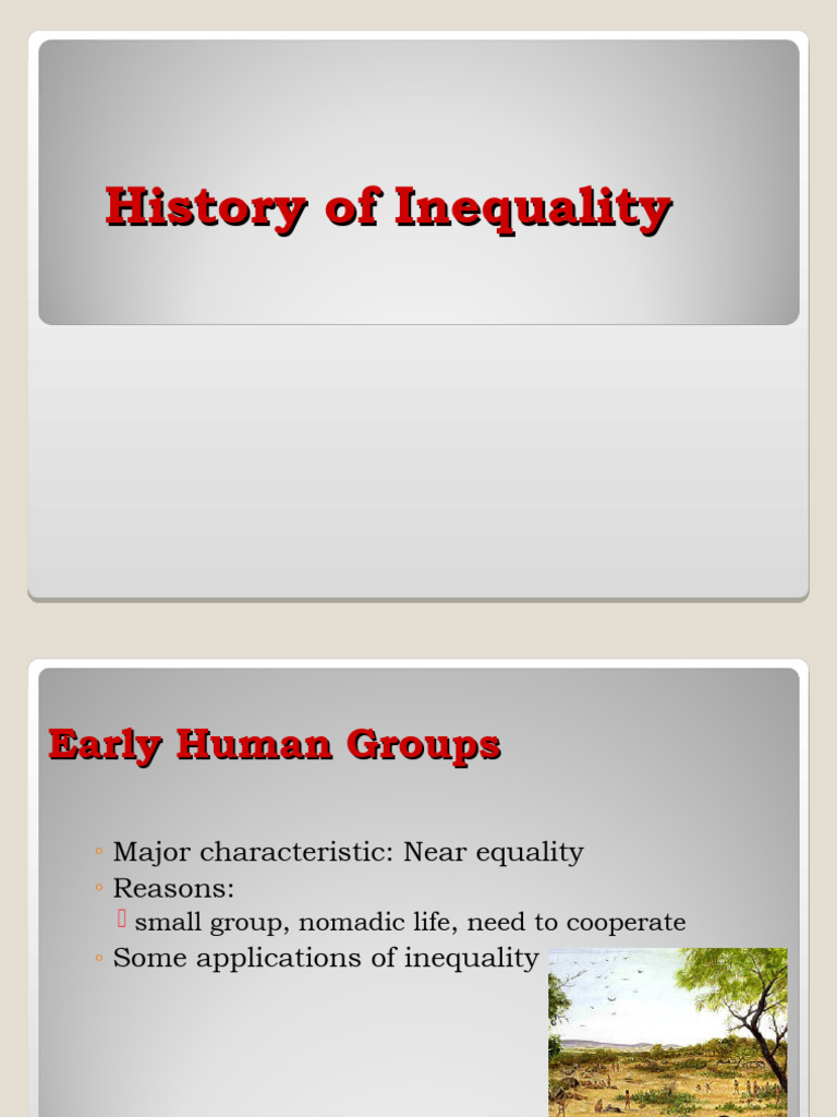 History of Inequality | PDF | Politics
