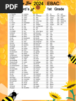 2nd Grade Spelling Bee Word List | PDF