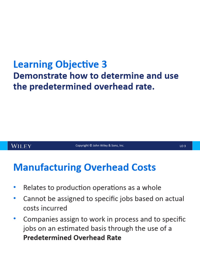 Kimmel Survey 3e PPT Ch12 LO3 | PDF | Copyright | Management Accounting