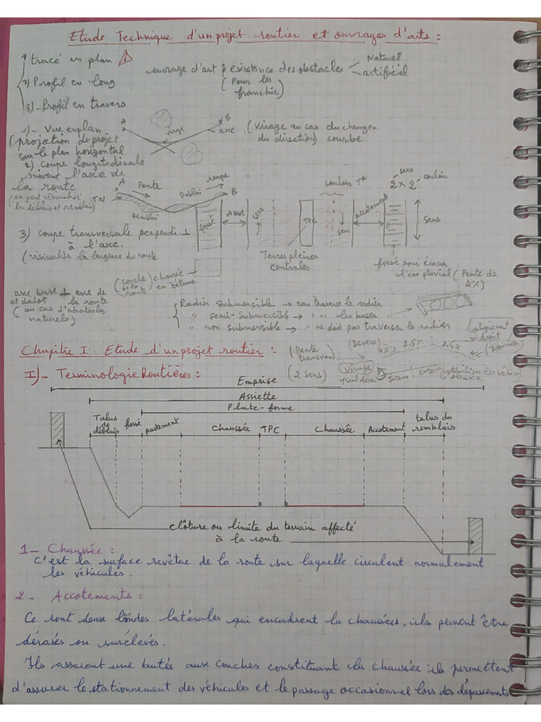 Étude Technique D'un Projet Routier Et Ouvrages D'arts | PDF