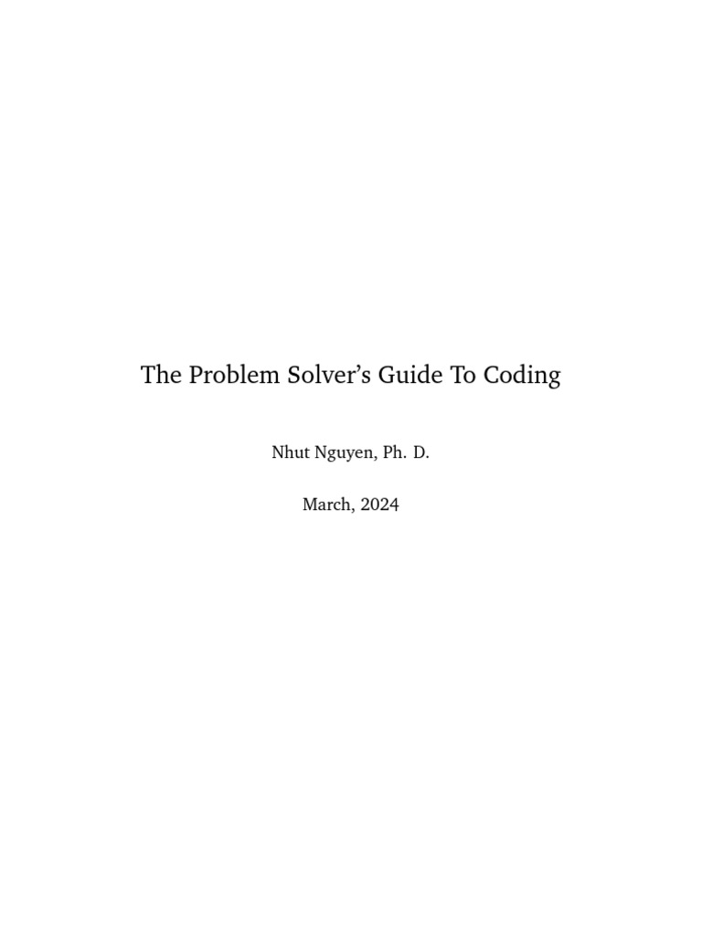 Problem Solvers Coding Techniques | PDF | Computer Programming | Matrix ...