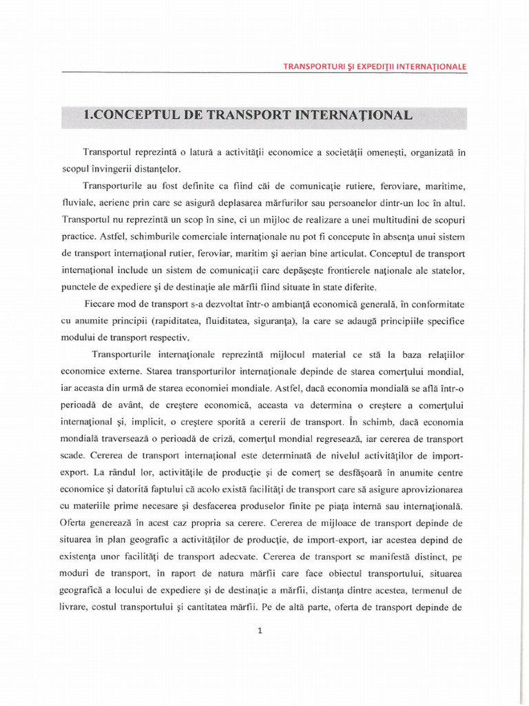Transporturi Si Expeditii Internationale | PDF