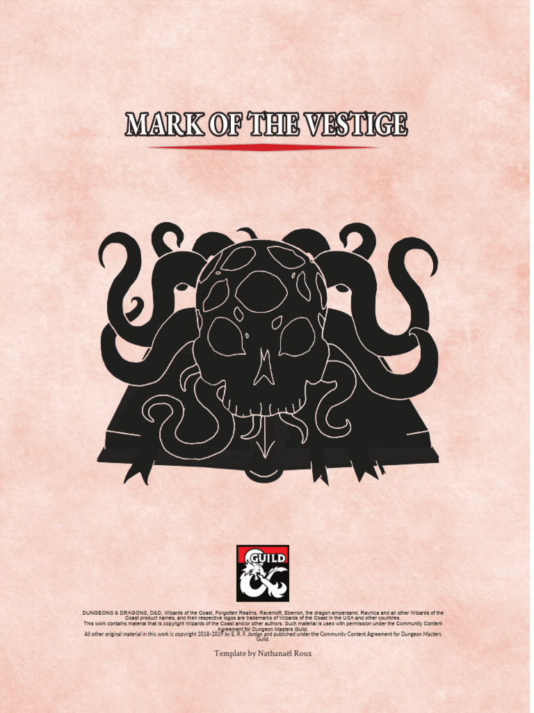Mark of the Vestige (5e) | PDF
