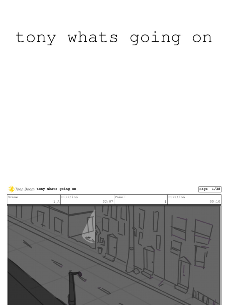 Tony: Scene Breakdown and Durations | PDF
