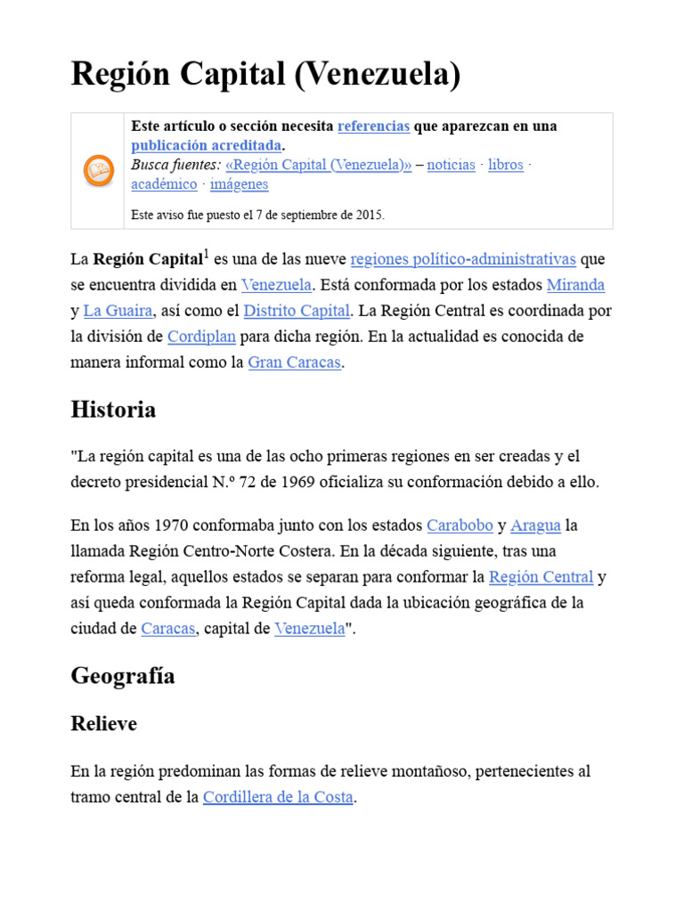 Geografía y economía de la Región Capital | PDF | Ciencias de la Tierra