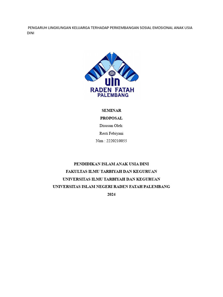 PROPOSAL | PDF | Pengembangan Diri