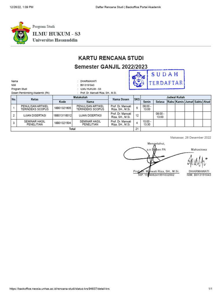 Contoh Krs Darma | PDF