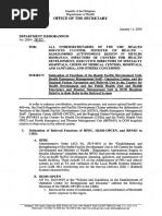 DPWH-DOH Joint Memorandum Circular No. 1, Series of 2024 | PDF | Health Care | Health Facility