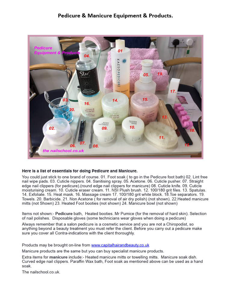 Essential Pedicure and Manicure Tools | PDF