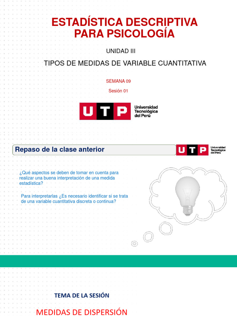S09 - s1 - Material - EDPs - Marzo 2024 | PDF | Desviación Estándar ...