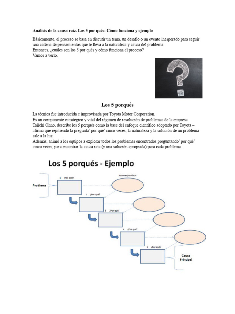 Los 5 Por Que | PDF | Business