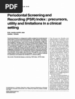 Periodontal Screening and Recording (PSR) System: Criteria For ...