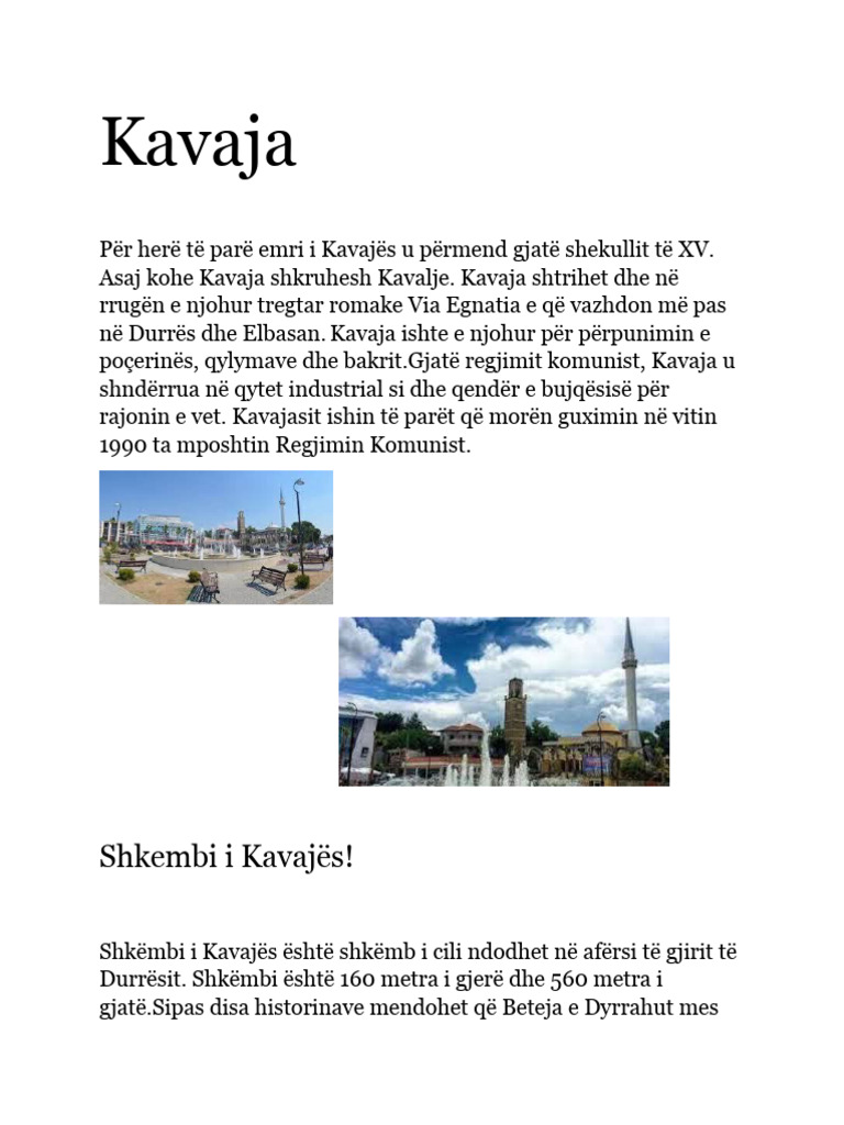 Kavaja | PDF