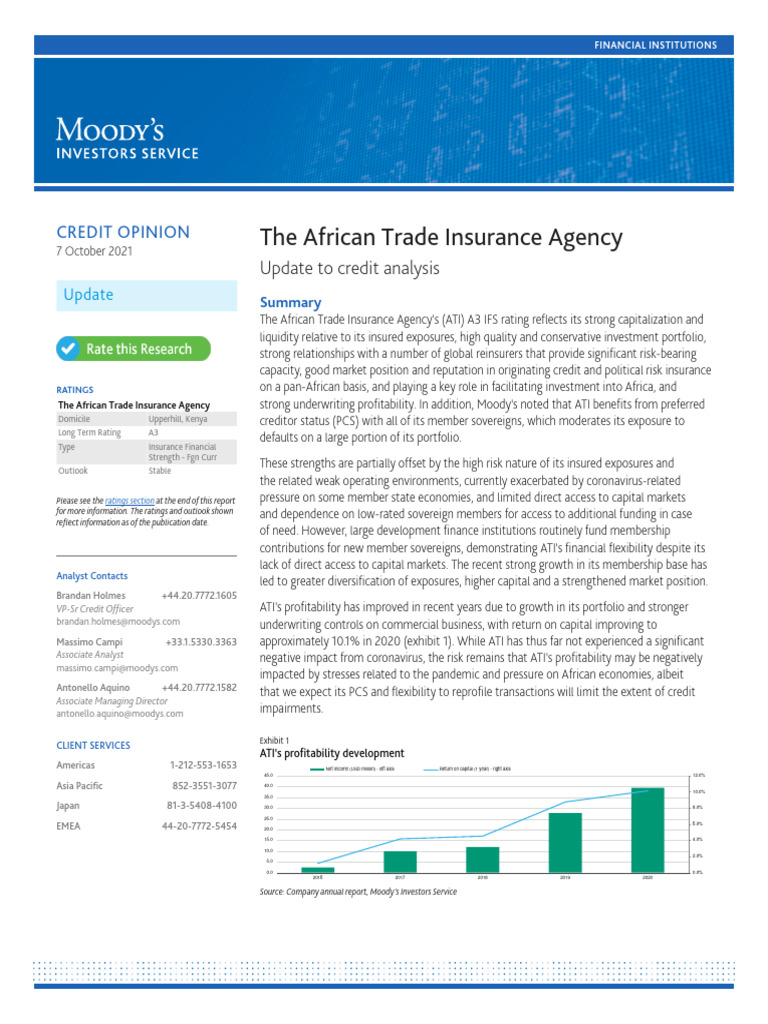 ATI 2021 Moodys Rating | Download Free PDF | Moody's Investors Service ...