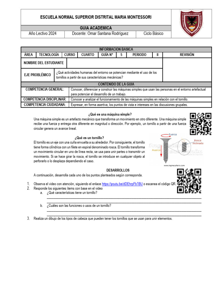 4 Guia 6 Tornillo Descargar Gratis Pdf Tornillo
