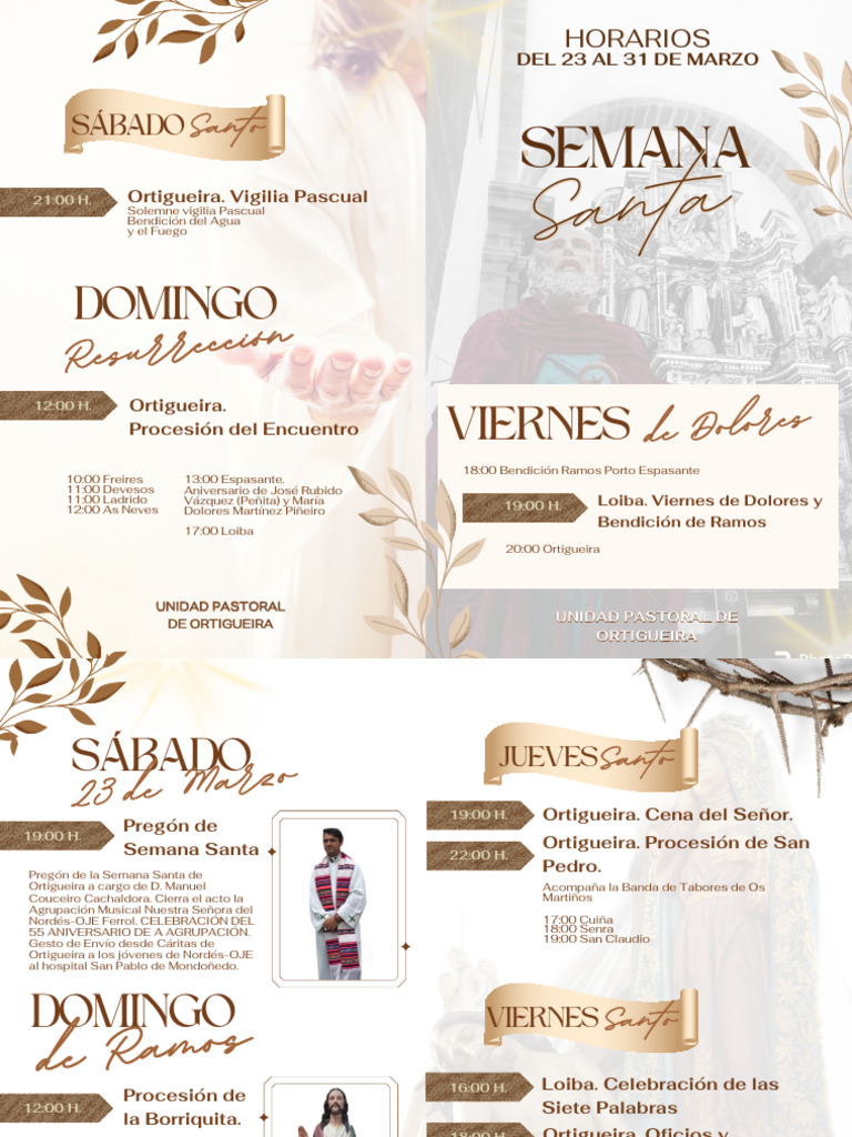 Folleto Díptico Programación Semana Santa Pascua - 20240318 - 223247 ...