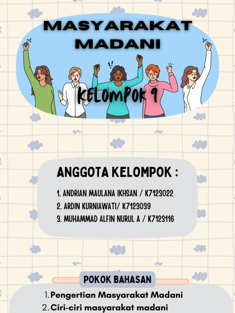 Kelompok 9 - Masyarakat Madani | PDF