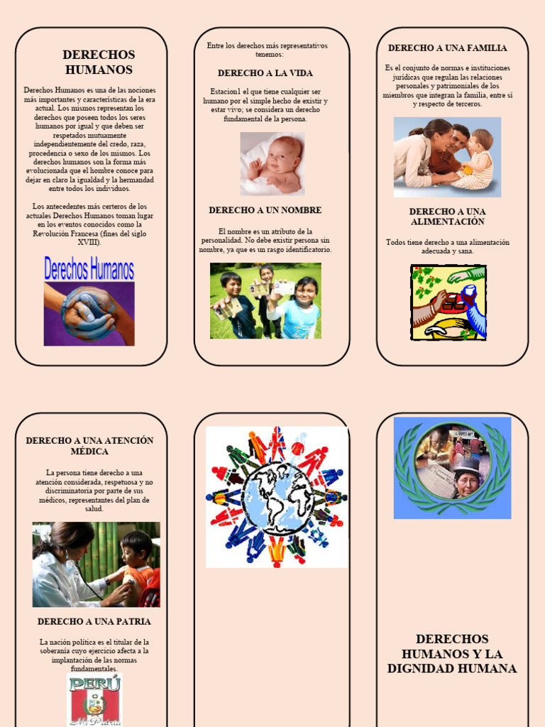 Triptico de Los Derechos Humanos | PDF | Política