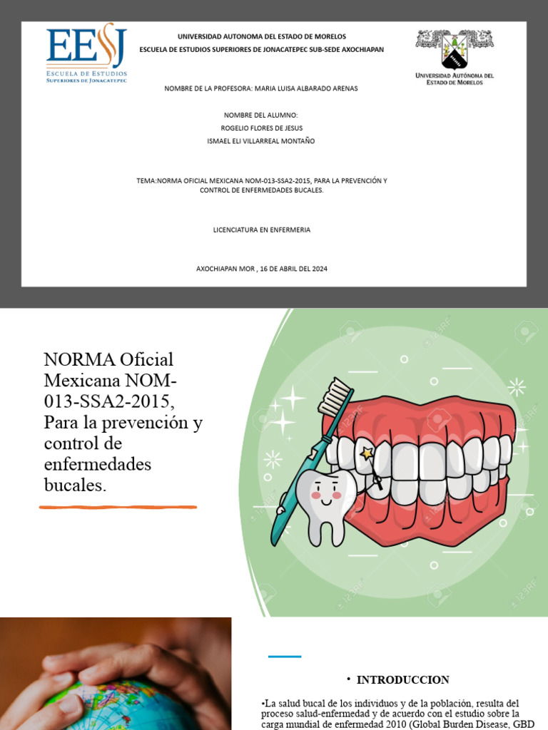 NORMA Oficial Mexicana NOM-013-SSA2-2015, para La Prevención y Control ...