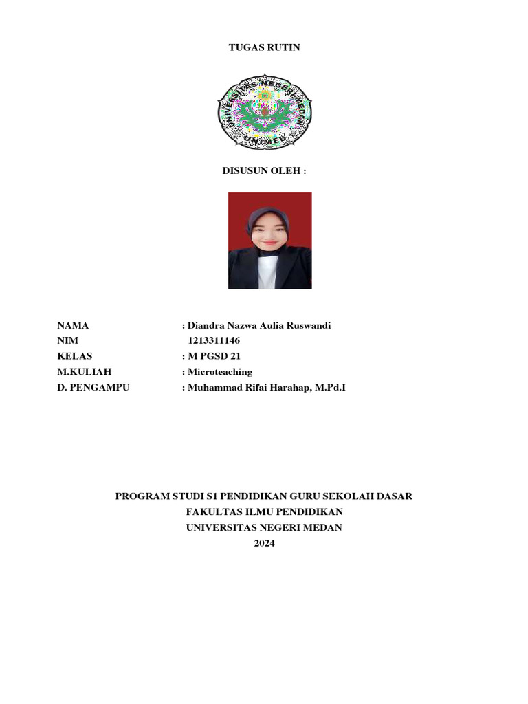 Modul Ajar Microteaching - Diandra Nazwa Aulia - 1213311146 | PDF