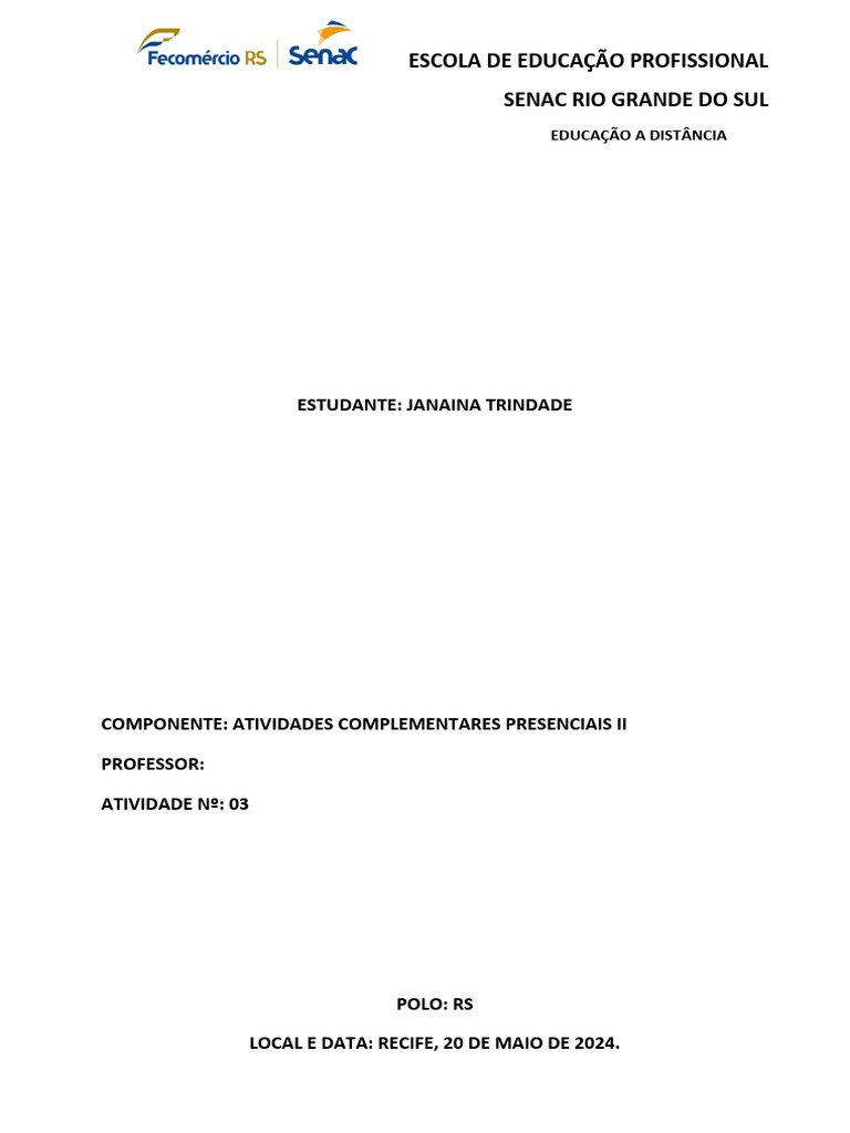 Atividade Avaliativa Semana 03 ACP II | PDF | Teoria Geral de Sistemas | Gestão de qualidade