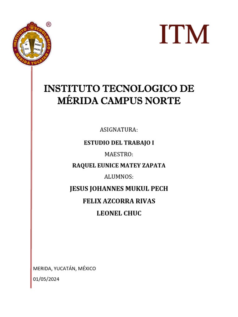 Instituto Tecnologico de Mérida Campus Norte | PDF