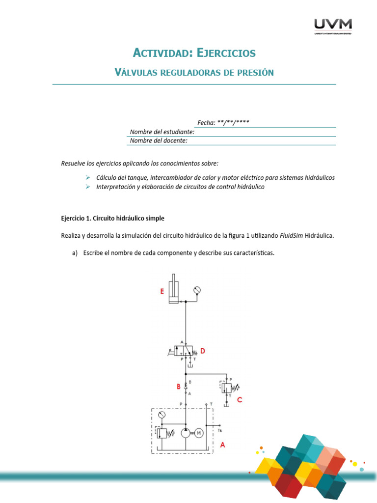 U3 Ejercicios3 | PDF | Válvula | Líquidos