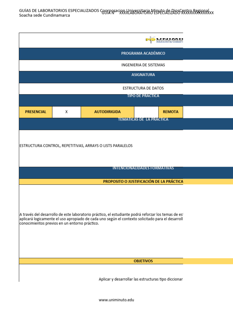 Guía Asignatura No 3 Estructura Datos Pdf Programa De Computadora