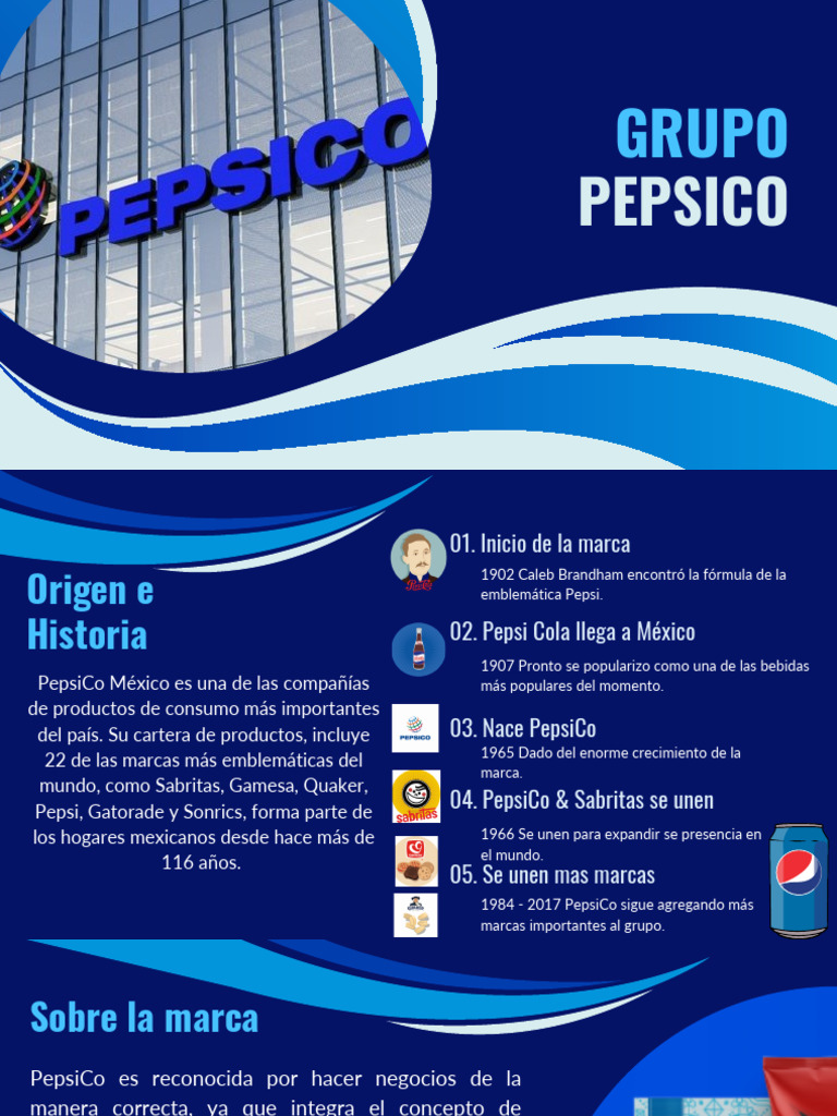 Presentación Plan Estrategico - Grupo PepsiCo | Descargar gratis PDF | Pepsi Co | Marketing