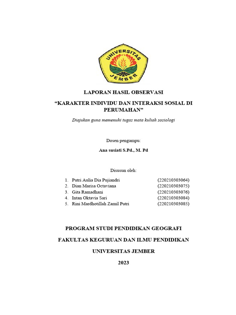Tugas Sosiologi-1 | PDF | Karier & Perkembangan | Ilmu Sosial