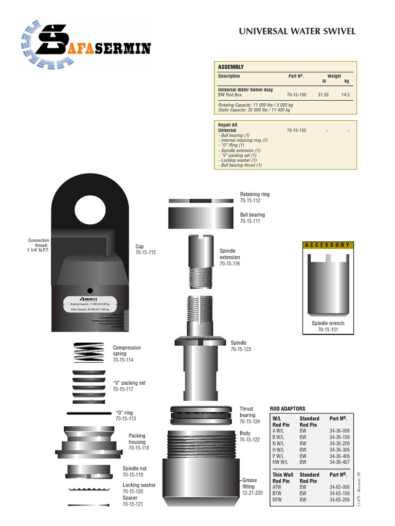 Universal Water Swivel | PDF