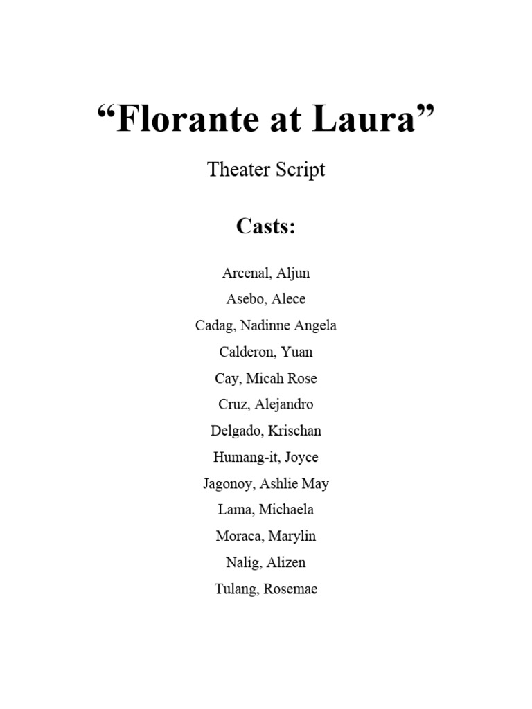 Script For Theater | PDF