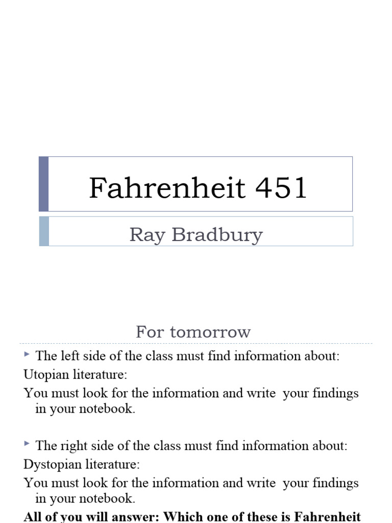Fahrenheit 451 | PDF | History