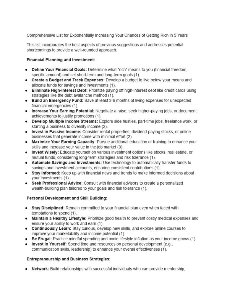 Sure, Here's An Exhaustive List of Things You Can... | PDF | Investing ...