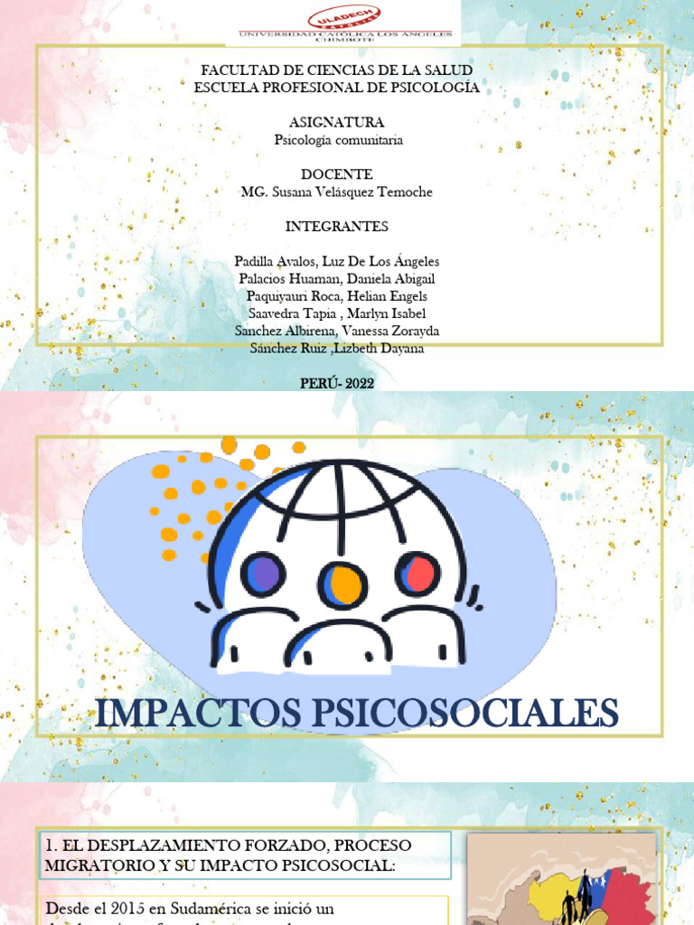 Impacto Psicosocial | PDF | Migración humana | Sicología