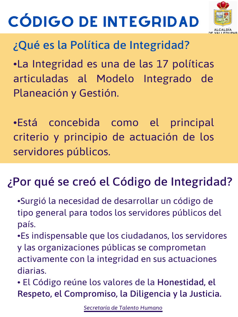 Código de Integridad | PDF | Justicia | Crimen y violencia