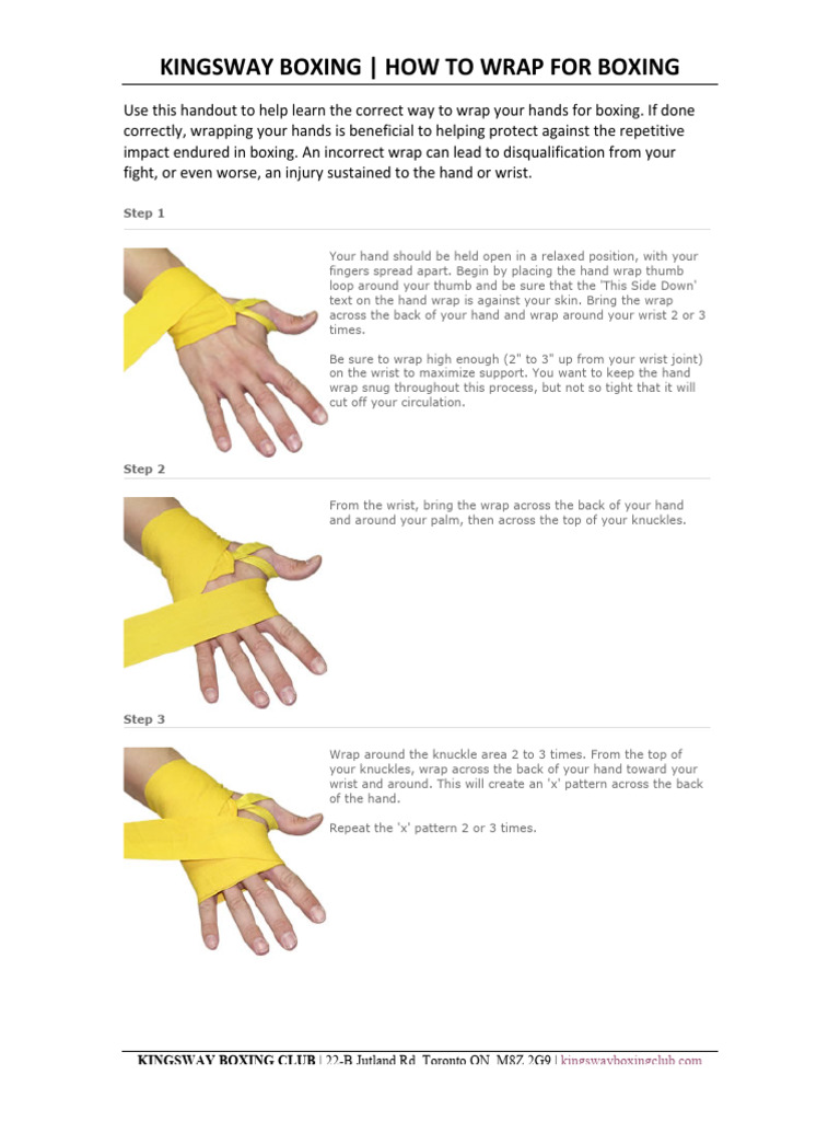 How To Wrap Your Hands | PDF | Hand | Thumb