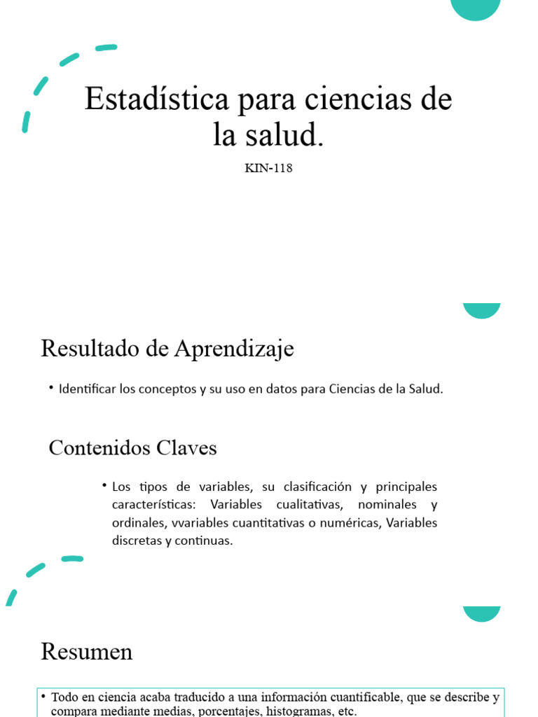 Clase 2 Unidad 1 Kin118 | Descargar gratis PDF | Estadísticas | Muestreo (Estadísticas)