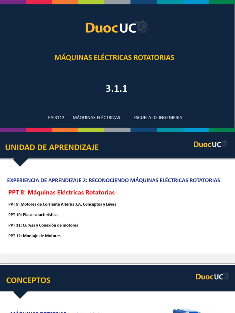 3.1.1 - PPT - Maquinas Electricas Rotativas | PDF | Inductor | Generador eléctrico