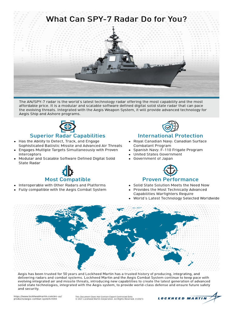 SPY-7 Radar: Advanced Aegis Integration | PDF | Computers