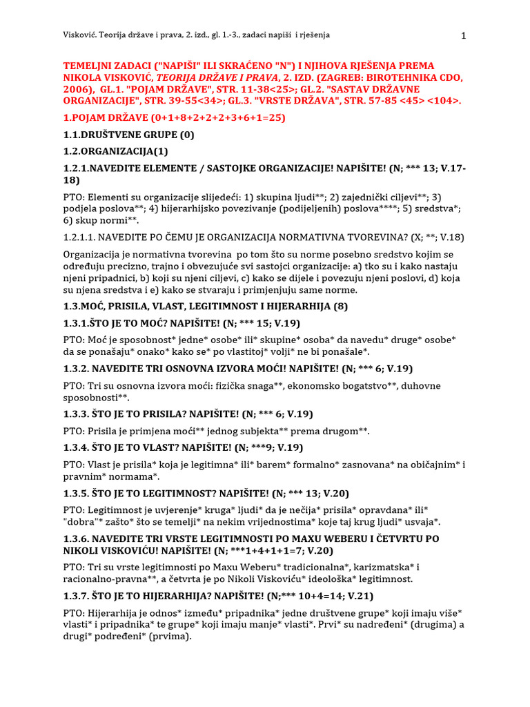 TPD - Temeljni Zadaci I Rjeå¡enja - GL 1-3 - S | PDF