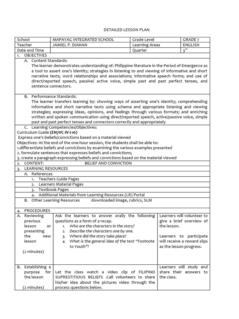 DLP G7 Beliefs and Conviction | PDF | Learning | Knowledge