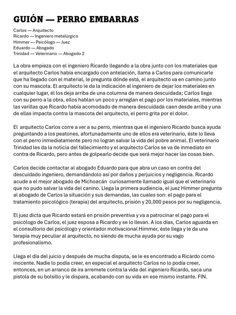 GUIÓN | PDF