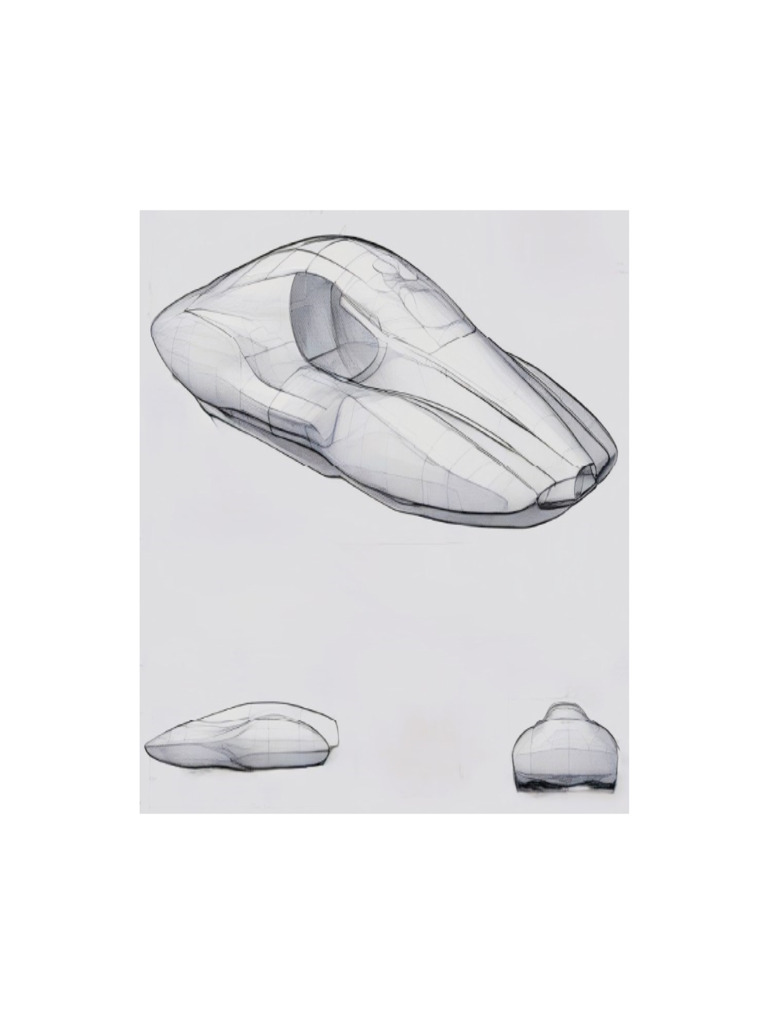 Blueprint Three Quarter Viewof A Aerodynamic Flying C | PDF