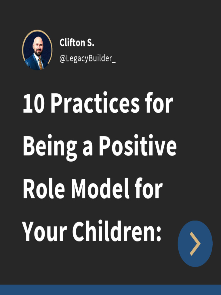 10 Practices For Being A Positive Role Model | PDF | Psychological ...