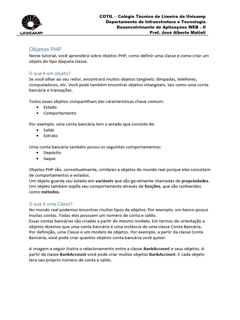 Parte1 1 Classes E Objetos Pdf Classe Programação De Computadores Conta De Transação