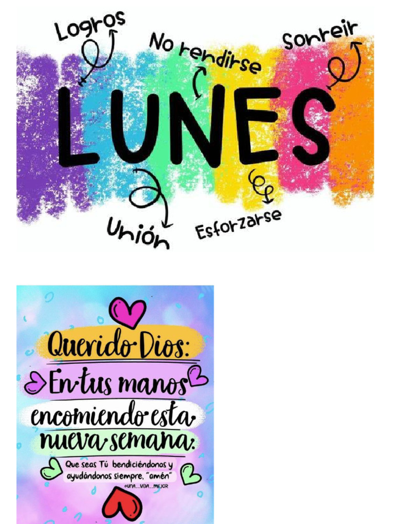 Diás de La Semana para Cartel | PDF