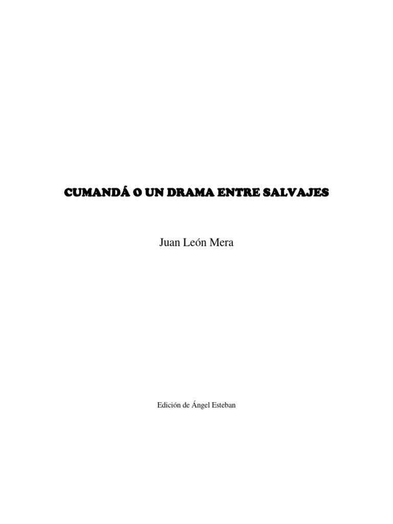 Cumandá Con Notas | PDF | Amor