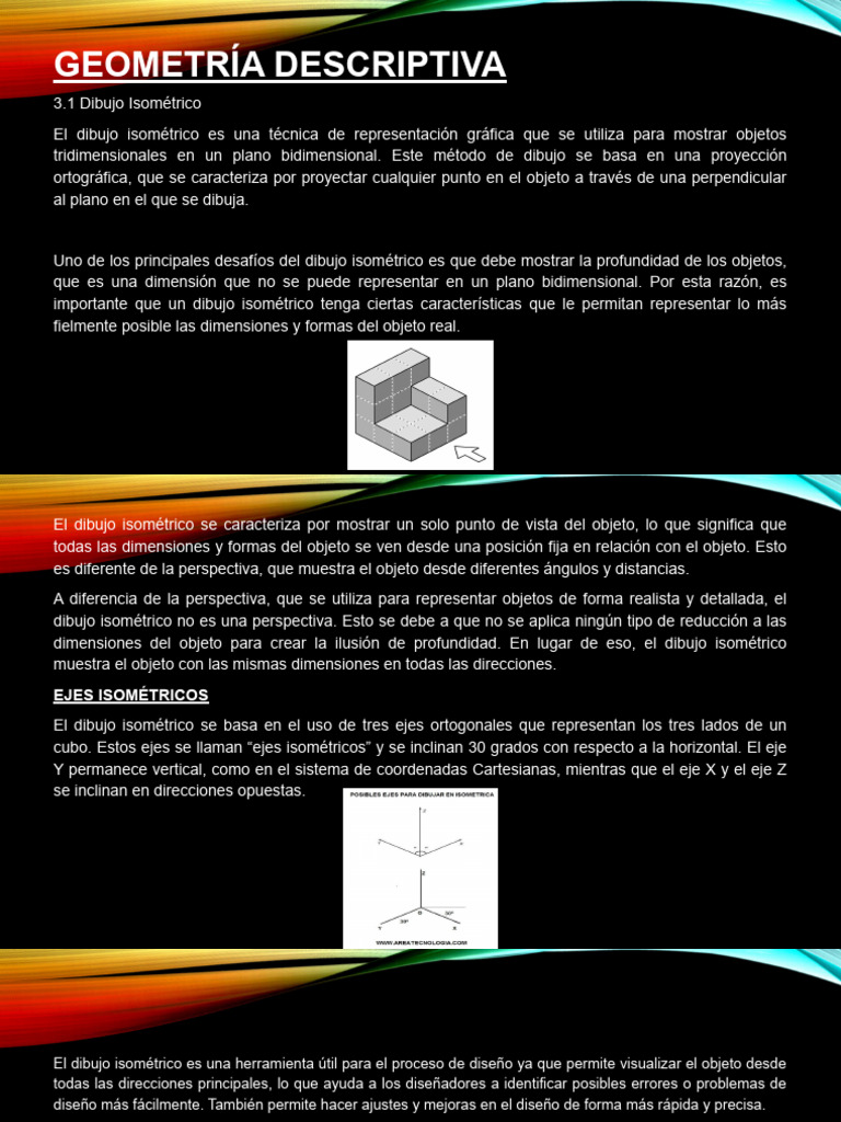 Geometría Descriptiva Dibujo | PDF | Perspectiva (Gráfica) | Dibujo