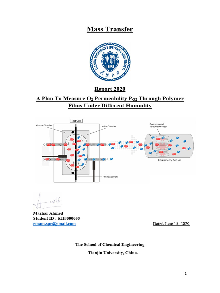 O2 Permeability Measurement Methods | PDF | Gases | Humidity